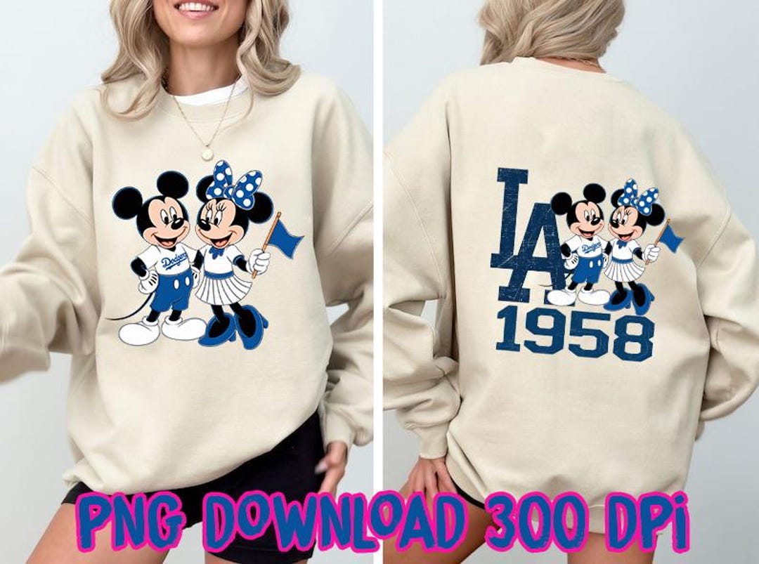 Mickey Mouse Dodgers 1958 Baseball Png, Mickey Baseball Png, Disney ...