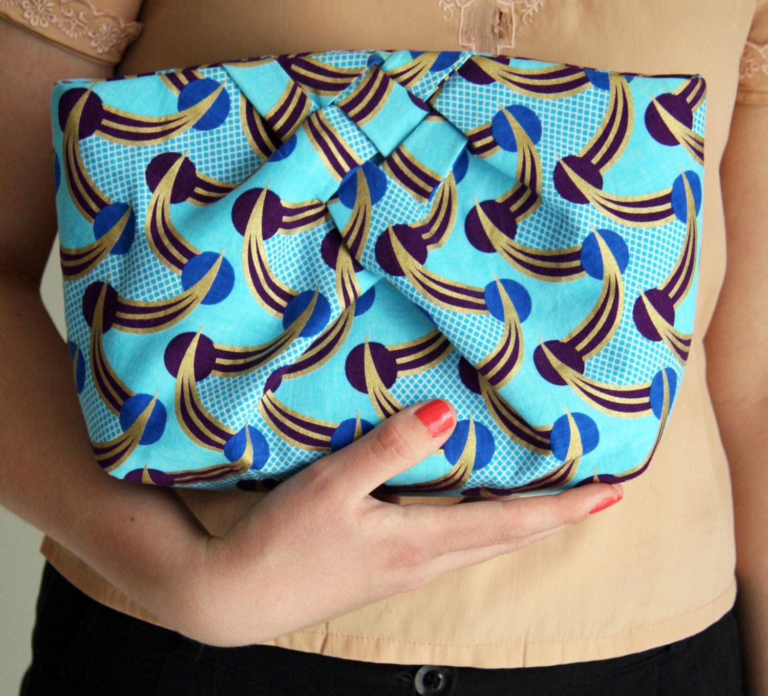 Sewing Pattern Fabric Clutch Purse With Weave Detail // PDF Instant ...