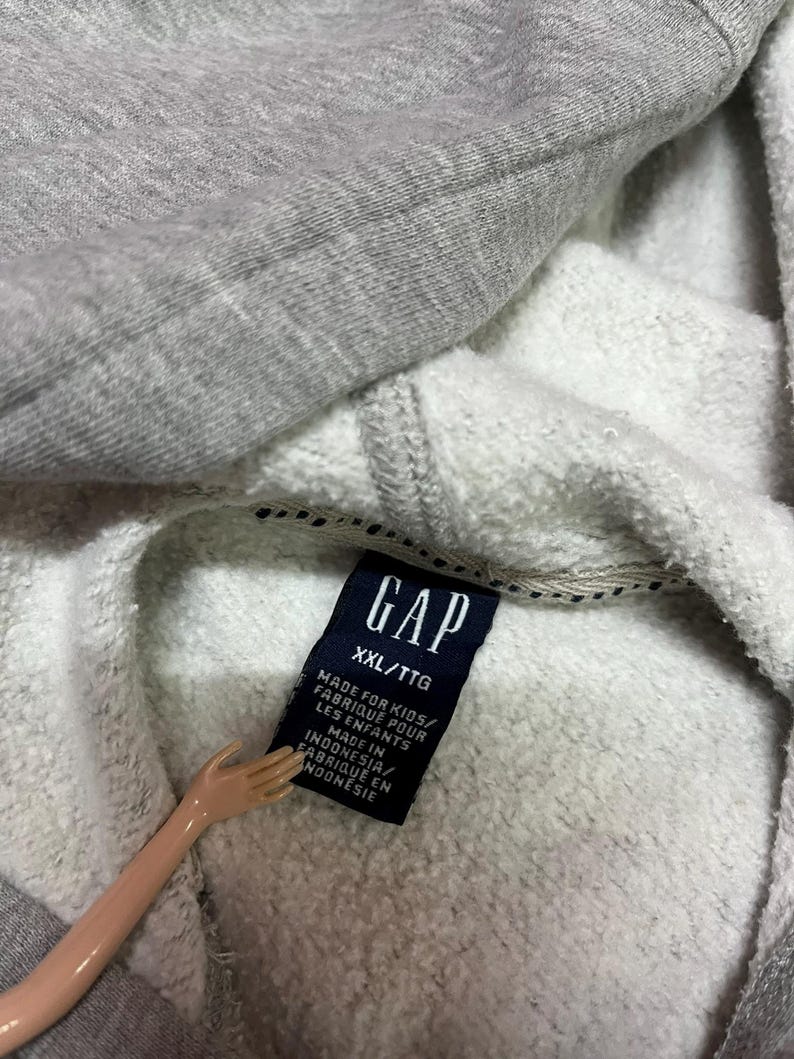 Vintage GAP Big Logo Sweatshirt: Streetwear Full Zipper Hoodie - Etsy