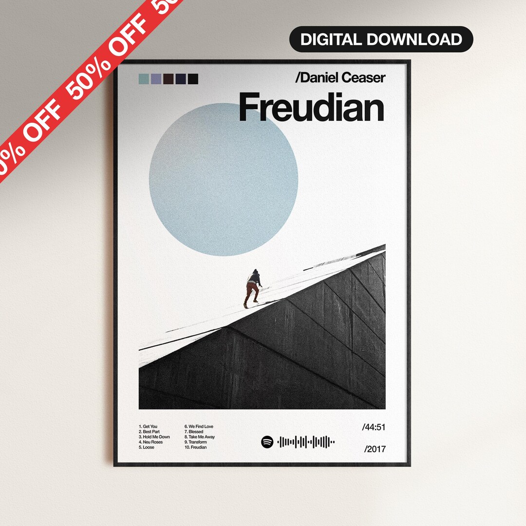 Daniel Ceasar Freudian Album Poster, Freudian Album Cover, Daniel ...