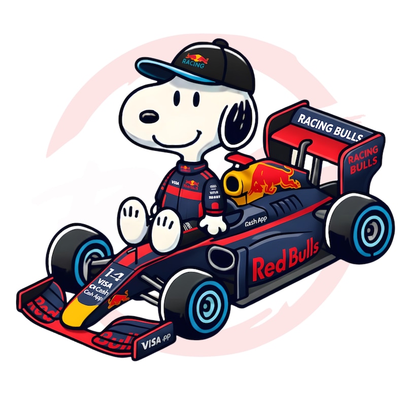 Snoopy F1 Racing 15 PNG Bundle, Snoopy Formula 1 Clipart, Cute Racing ...