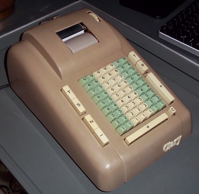 Vintage Remington Rand Clary Adding Machine with Plastic cover | Etsy