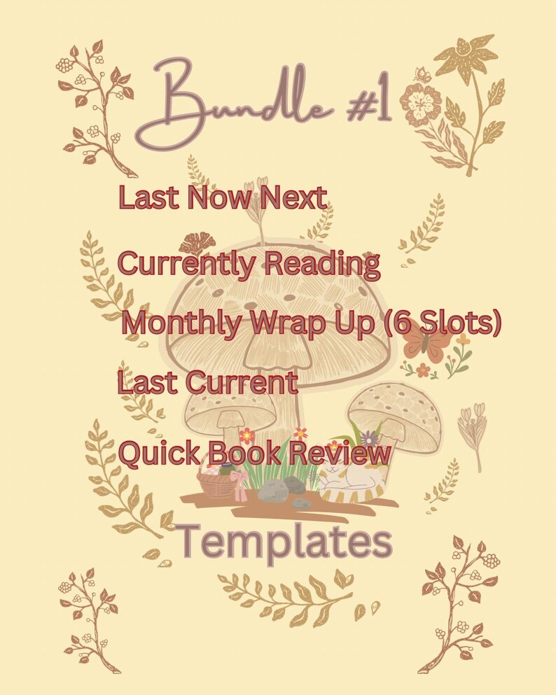 Editable Canva Reading Journal Template Bundle1 I Cozy Book Tracker I ...