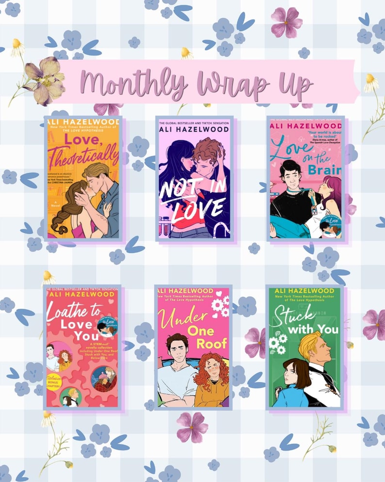 6.6 SALE** Monthly Wrap up Booktok Template Canva | Bookstagram Reading ...