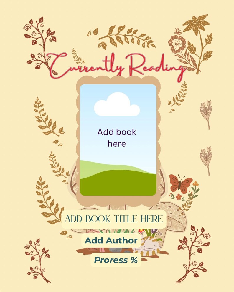 Editable Canva Reading Journal Template Bundle1 I Cozy Book Tracker I ...