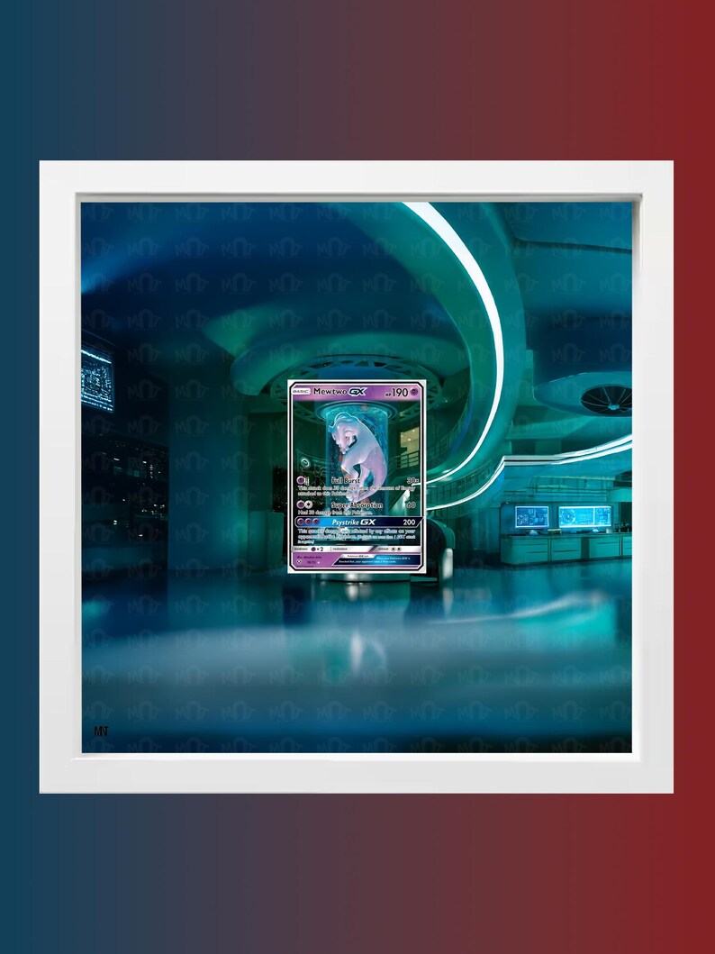 Magnetic Extended Framework | Mewtwo | Shining Legends - Etsy