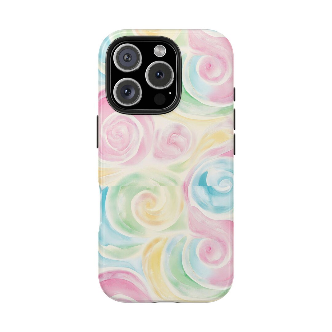 Pastel Rainbow Phone Case, Soft Gradient Patterned Tough Phone Case ...