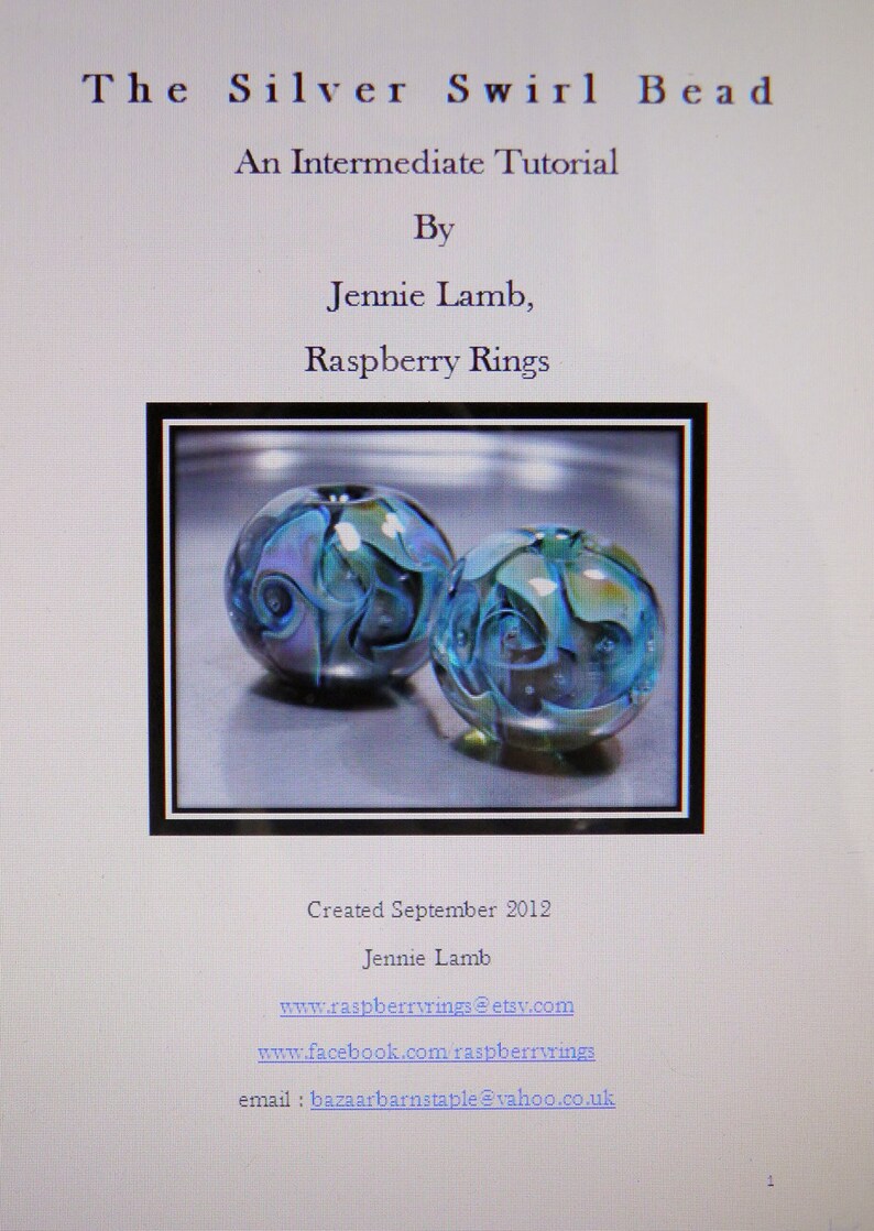 Silver Swirl Bead Tutorial - Etsy