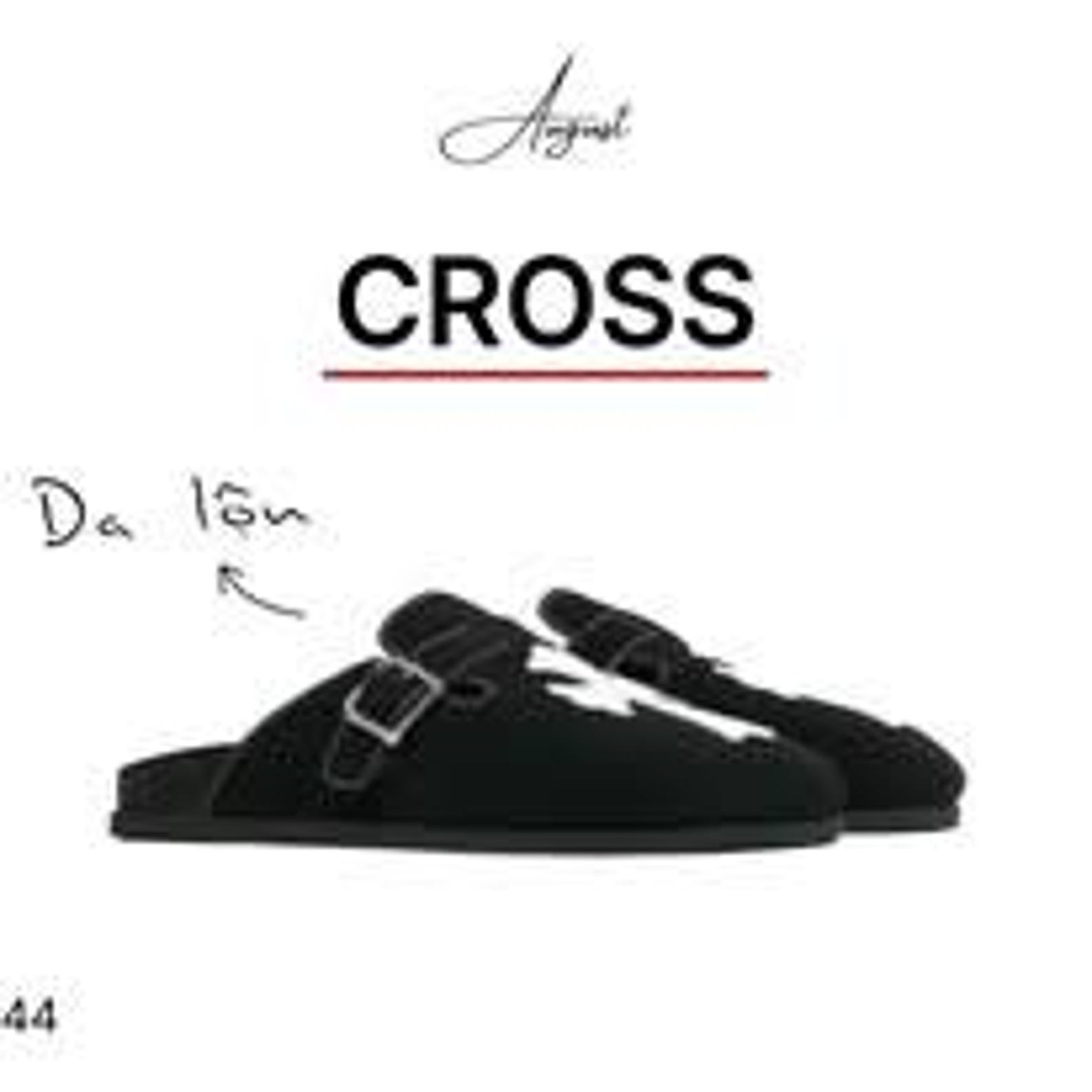 Gothic Suede Clogs: Cross & Skeleton Design - Unisex Streetwear Mules ...