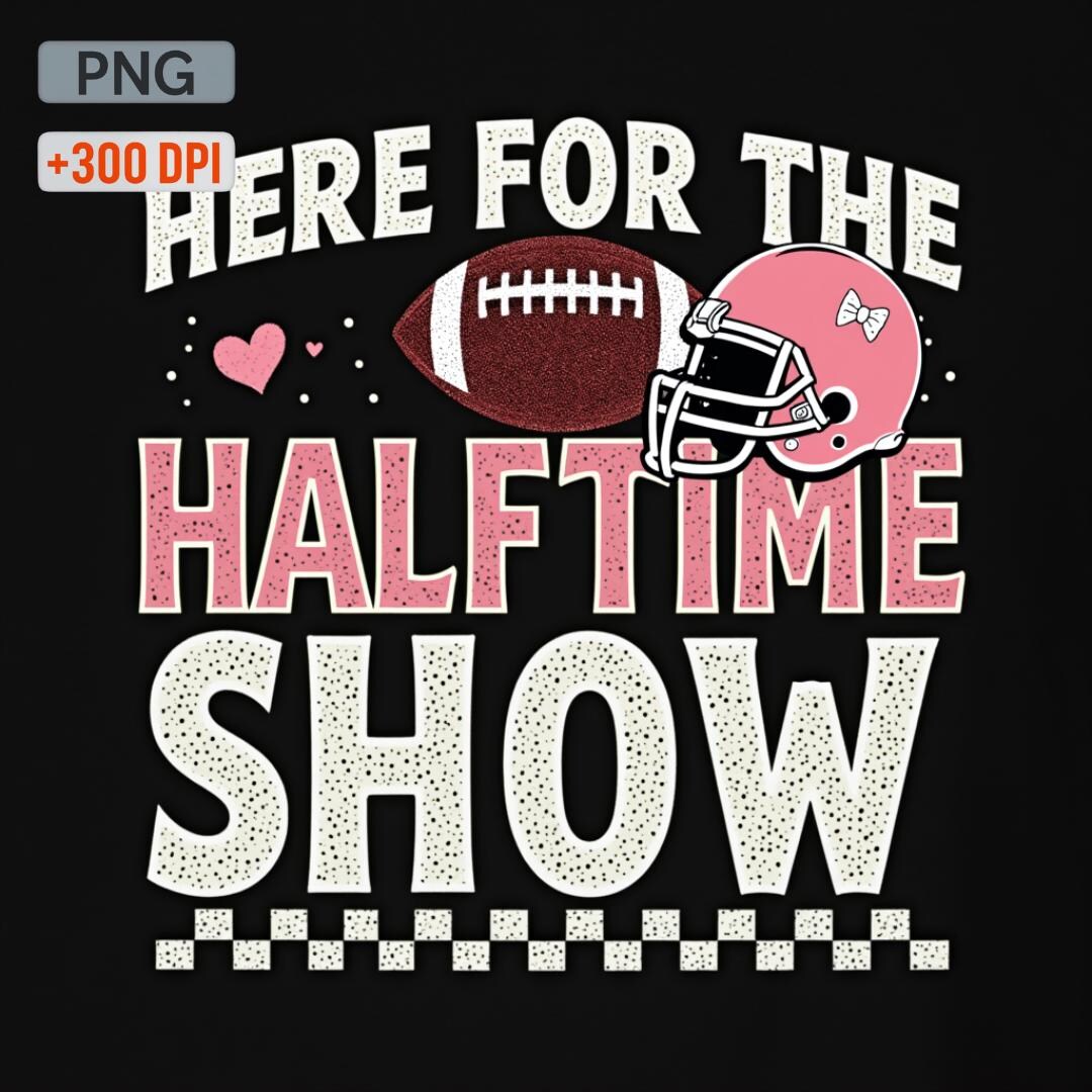 Just Here for Halftime Show, Football Png, Super Sunday Halftime Png ...