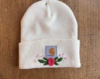 Hand Embroidered Stocking Cap - Etsy