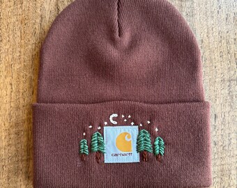 Hand Embroidered Stocking Cap - Etsy