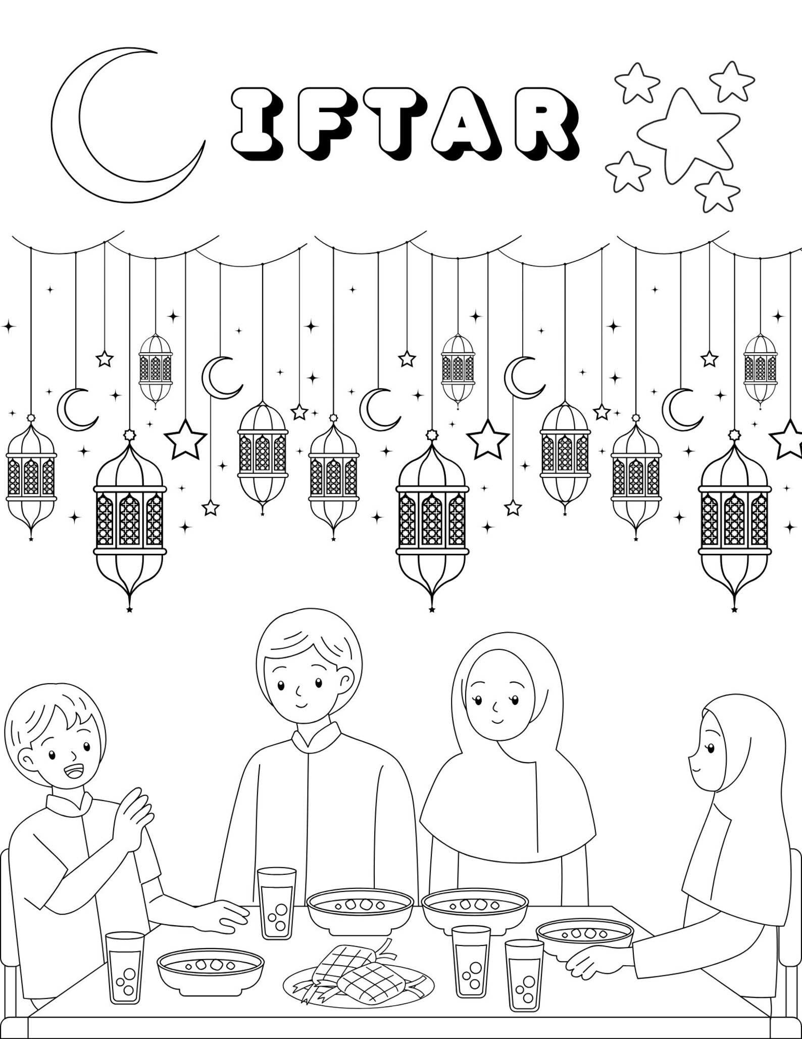 Ramadan Coloring Pages - Etsy