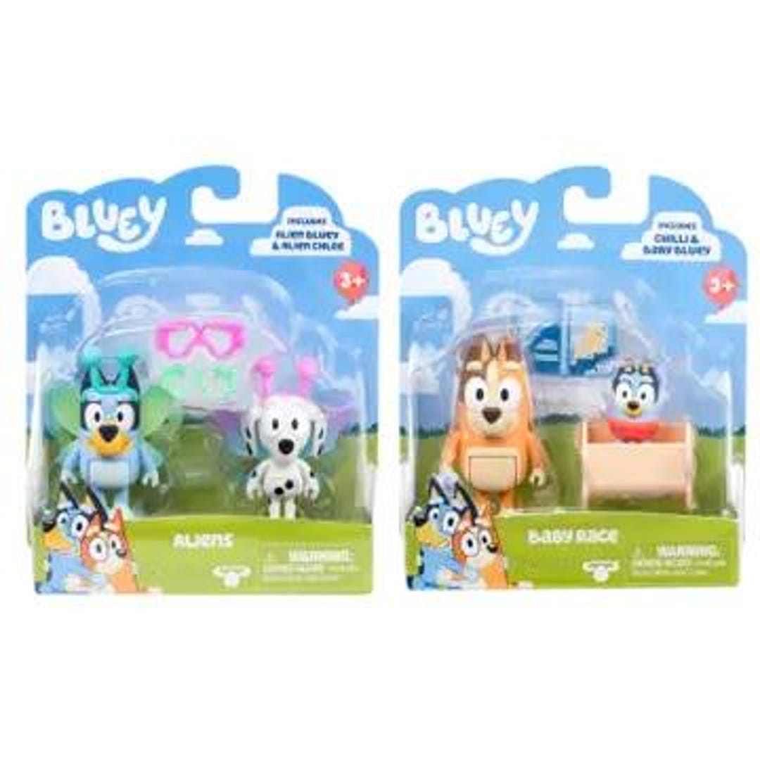 Moose Toys Bluey Figure 2 Pack Bluey & Bandit - Etsy