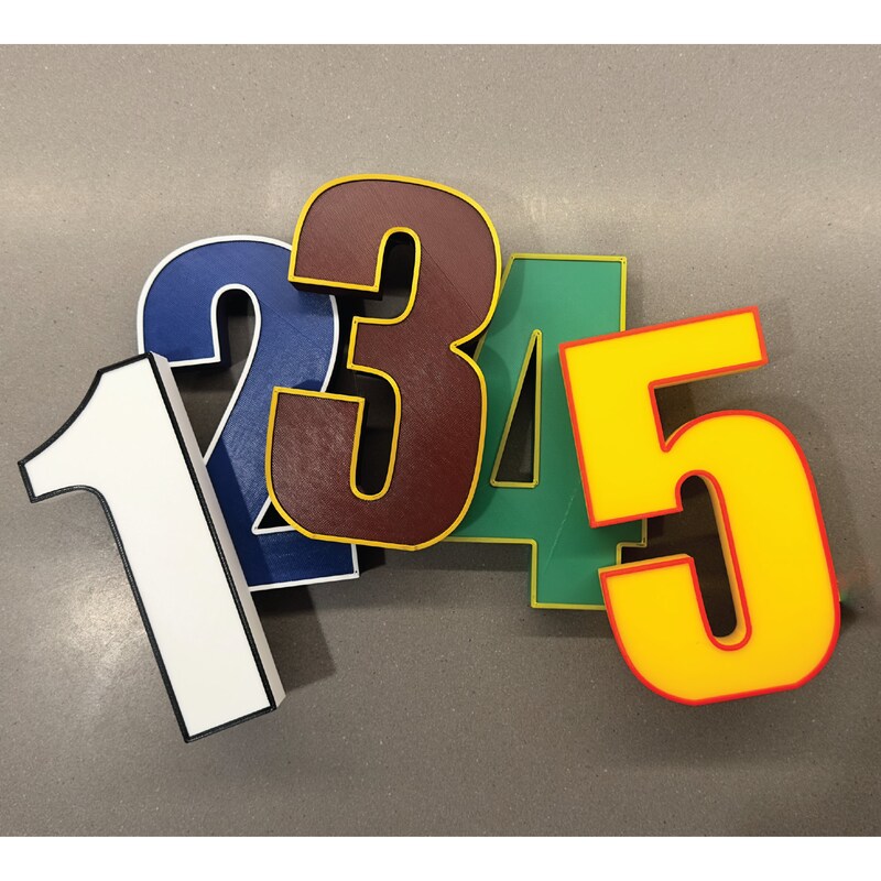 3d Numbers - Etsy