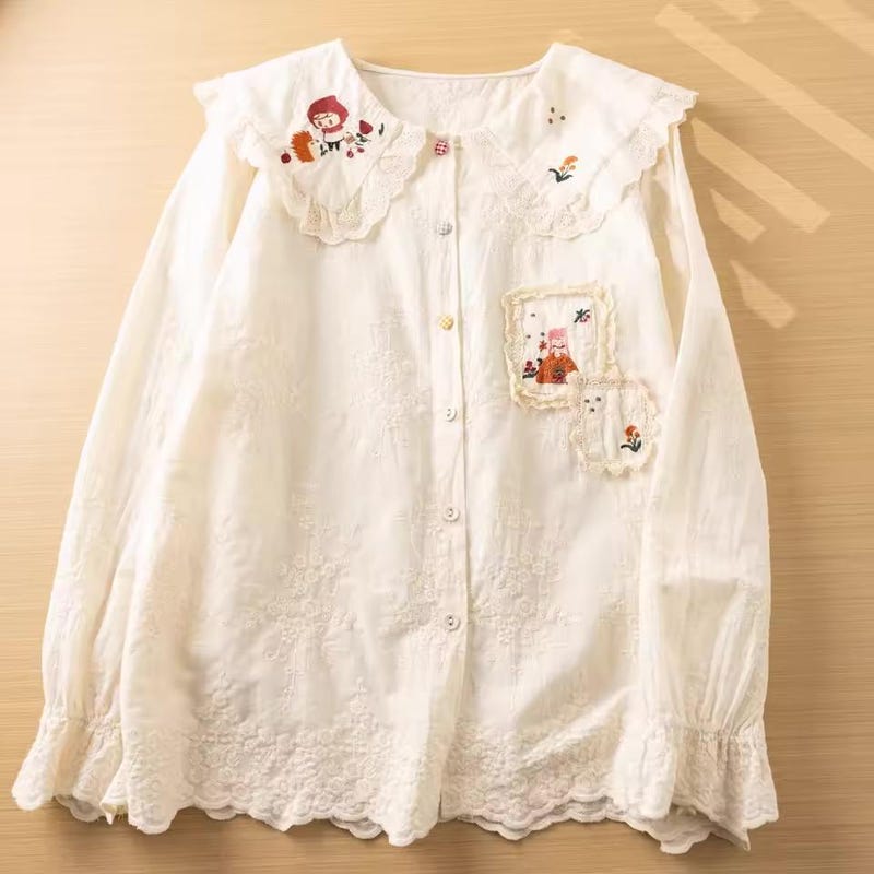 Cartoon Blouse - Etsy