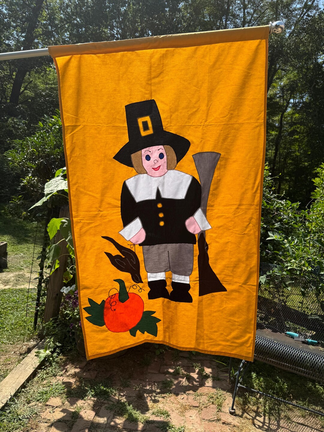 Handmade Pilgrim House Flag - Etsy
