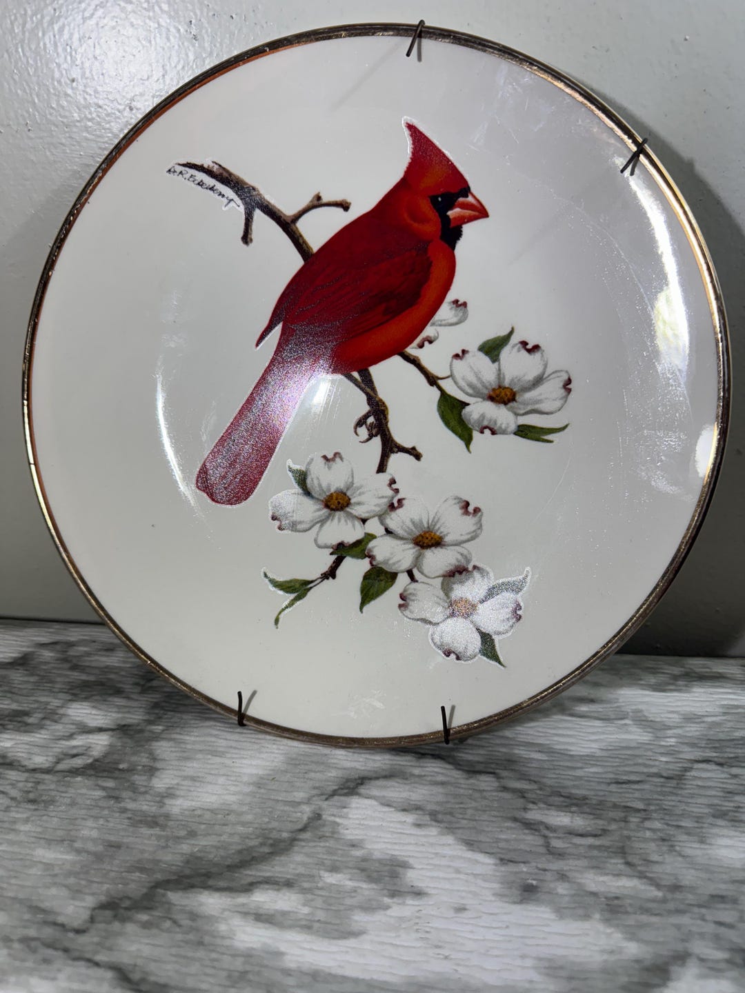 Vintage 1974 Avon Cardinal Songbird Plate – Don Eckelberry Art - Etsy