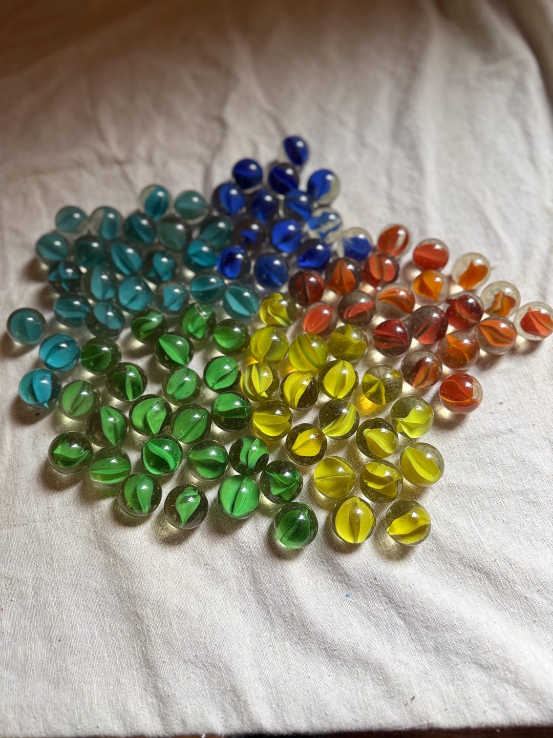Vintage Glass Cats Eye Marbles (97 Total) - Etsy