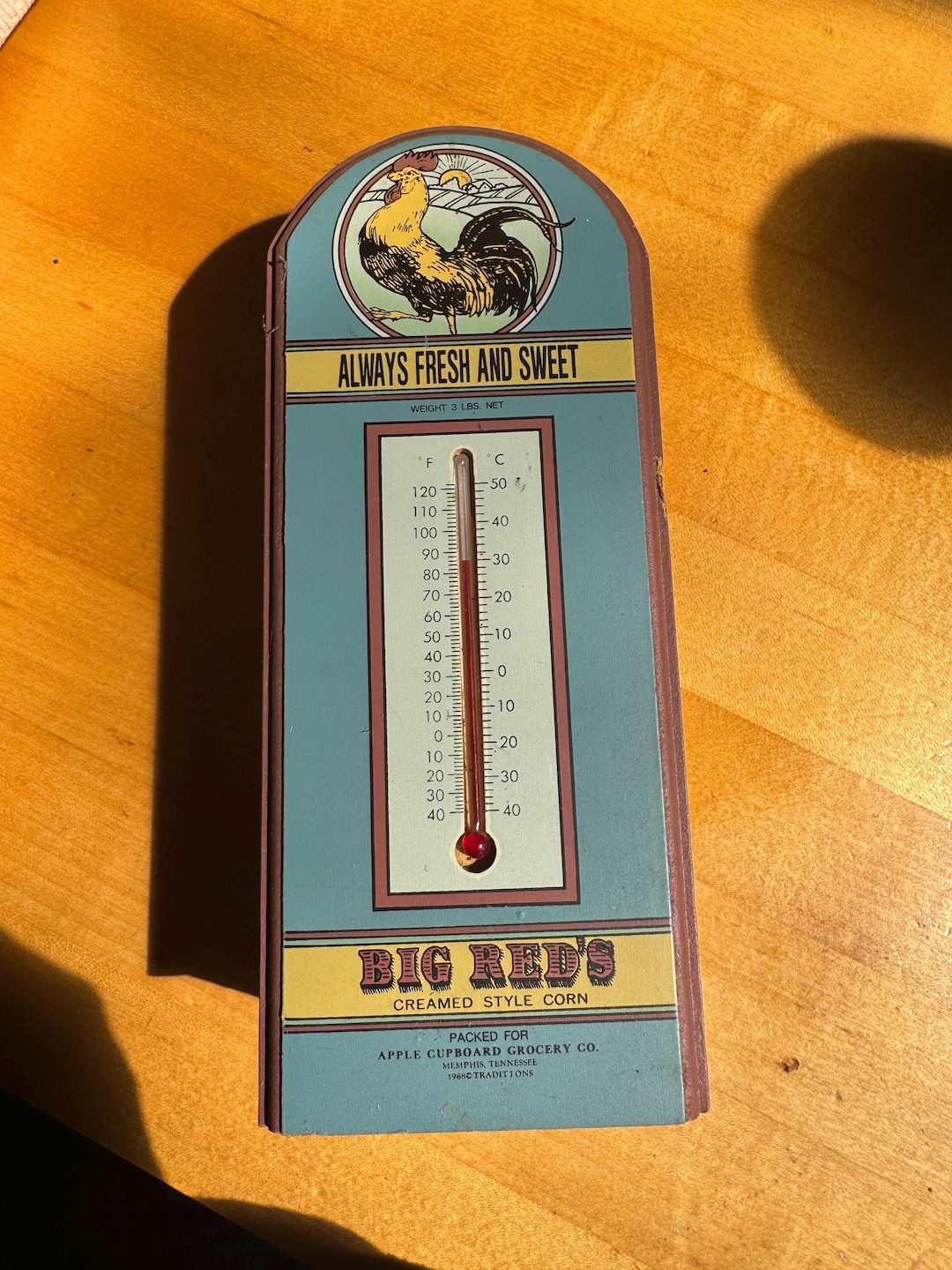 Vintage Big Red’s Box Thermometer - Etsy