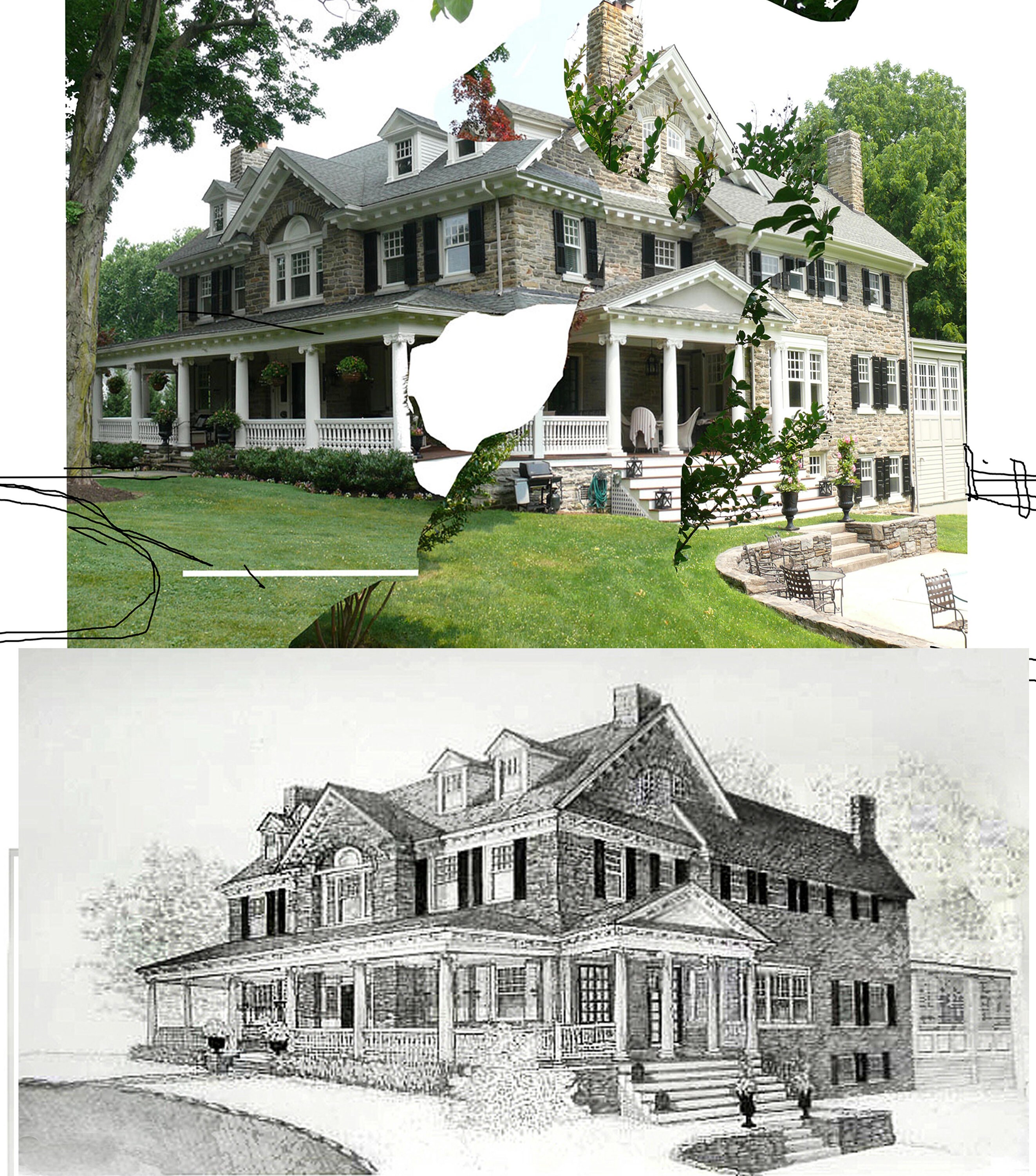 Pen and Ink Architectural House Portrait - Etsy