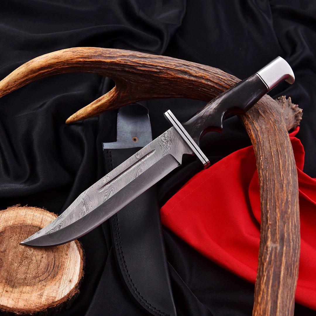 Scream Damascus Replica Knife | Bloody Ghostface Knife | Buck 120 ...