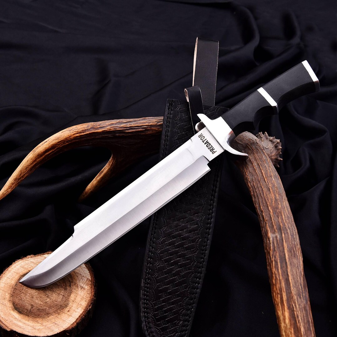 Predator Bowie Knife Handmade Knife Movie Props Rambo Knife Custom ...