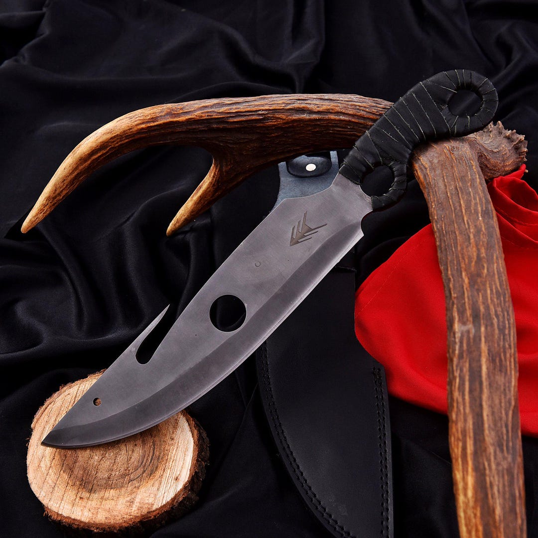 Handmade Destiny 2 Hunting Game Knife Replica With Leather Sheath ...