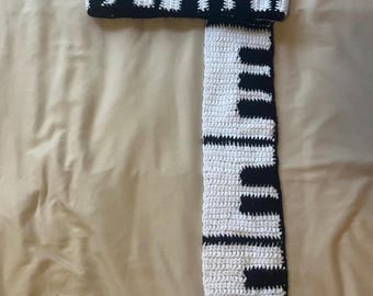 PDF Pattern | Crocheted Piano Scarf Pattern: 9 Sizes - Etsy