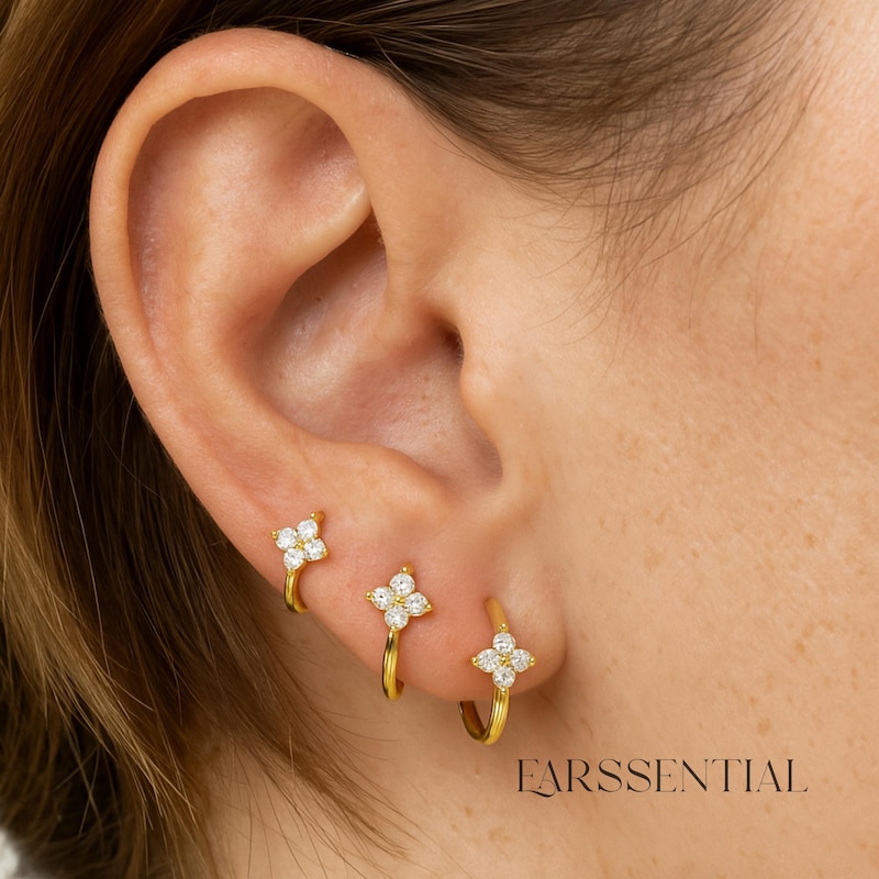 Gold Earring Set 6 Piece - Etsy UK