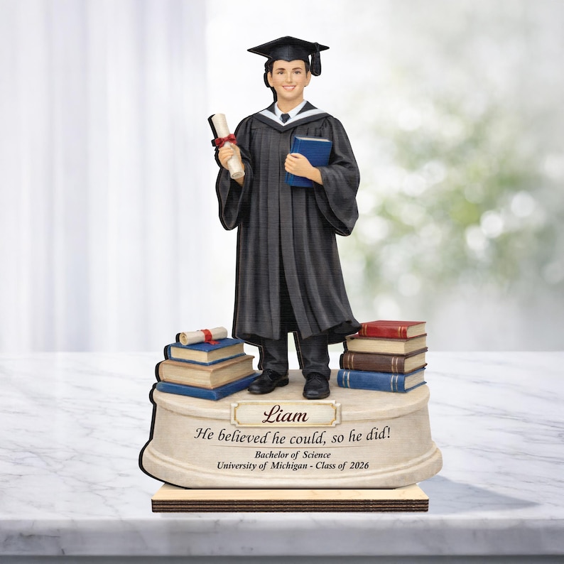 Personalized Graduation Wooden Sign Gift,portrait Photo Graduation Gift ...