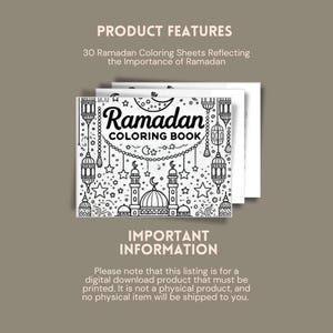 Ramadan Coloring Book for Kids | Digital Download | Coloring Book ...