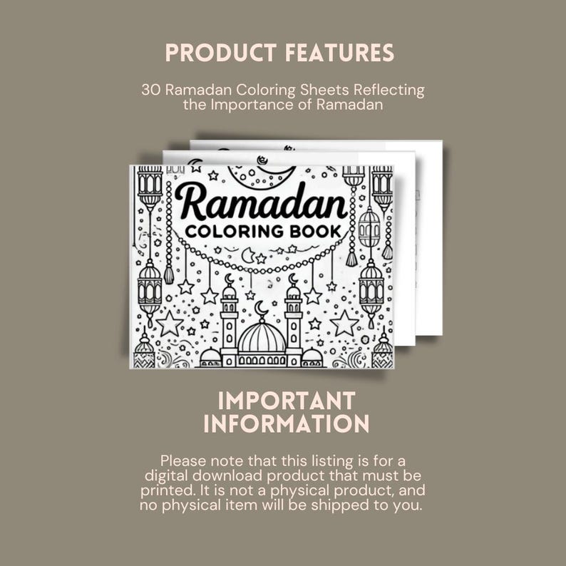 Coloring Book for Kids Ramadan Activity Printable Eid Activity Book ...
