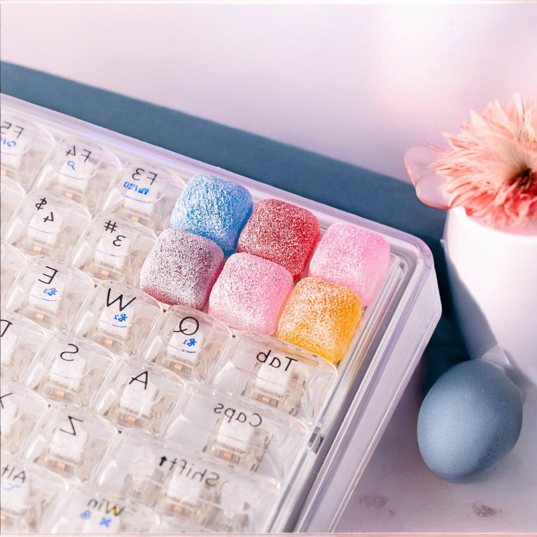 Handmade Resin Keycap: Candy Drip Design, Cherry MX Compatible - Etsy
