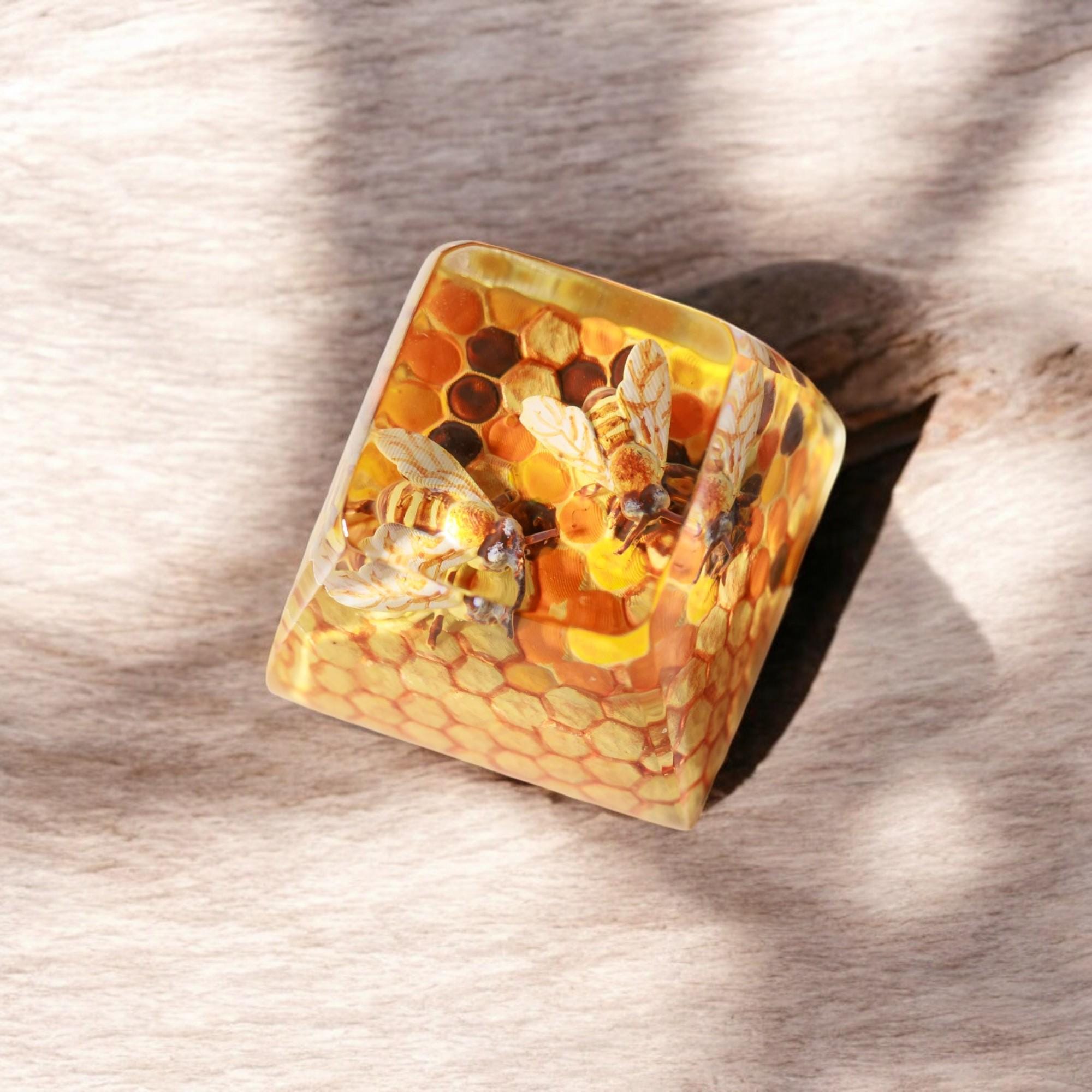 Honeycomb Keycap, Keycaps Bee Artisan, Custom Artisan Keycaps, Keycaps ...