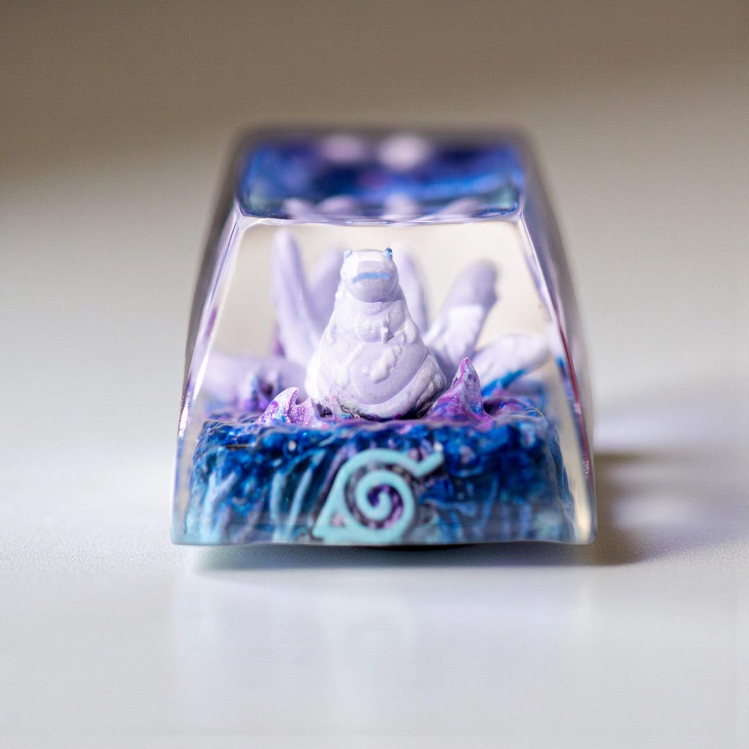 Anime Fox Spirit Six Tails Keycap, Custom Mechanical Keycap, Gift for ...