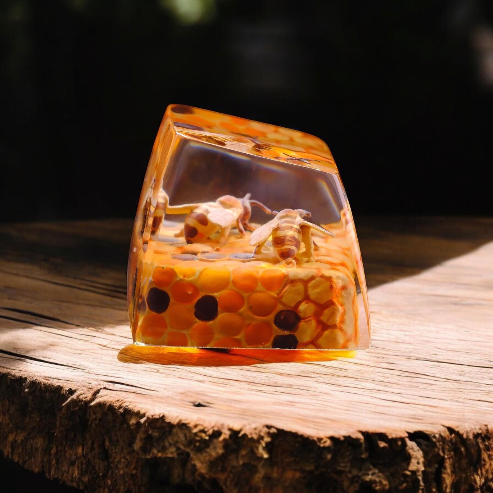 Honeycomb Keycap, Keycaps Bee Artisan, Custom Artisan Keycaps, Keycaps ...