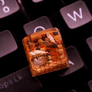 Honeycomb Keycap, Keycaps Bee Artisan, Custom Artisan Keycaps, Keycaps ...