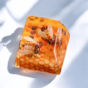 Honeycomb Keycap, Keycaps Bee Artisan, Custom Artisan Keycaps, Keycaps ...