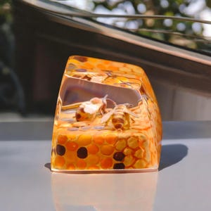 Honeycomb Keycap, Keycaps Bee Artisan, Custom Artisan Keycaps, Keycaps ...