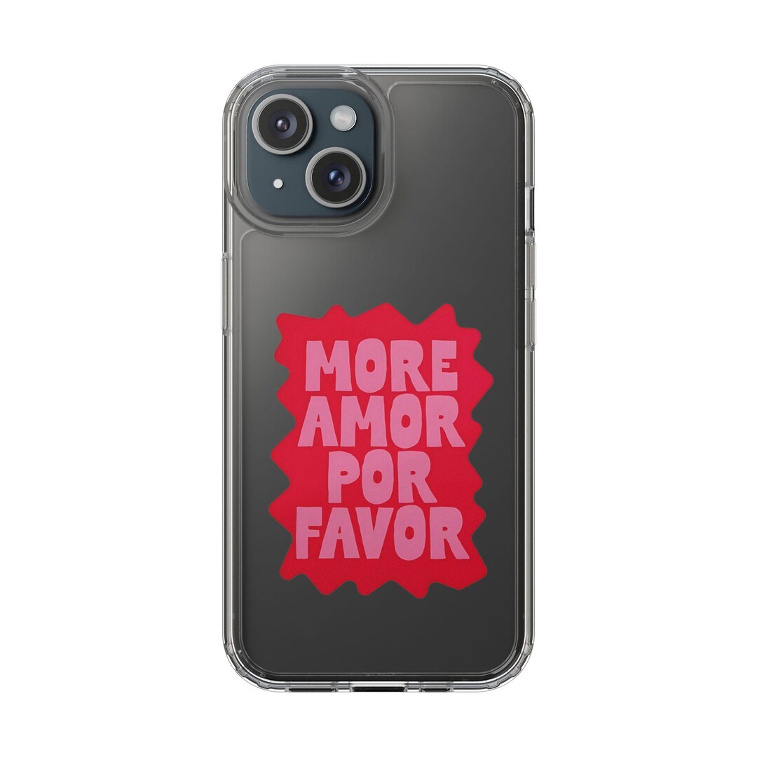 More Amor Por Favor, Be Kind Rulers Love Quote Clear Cover Case for ...