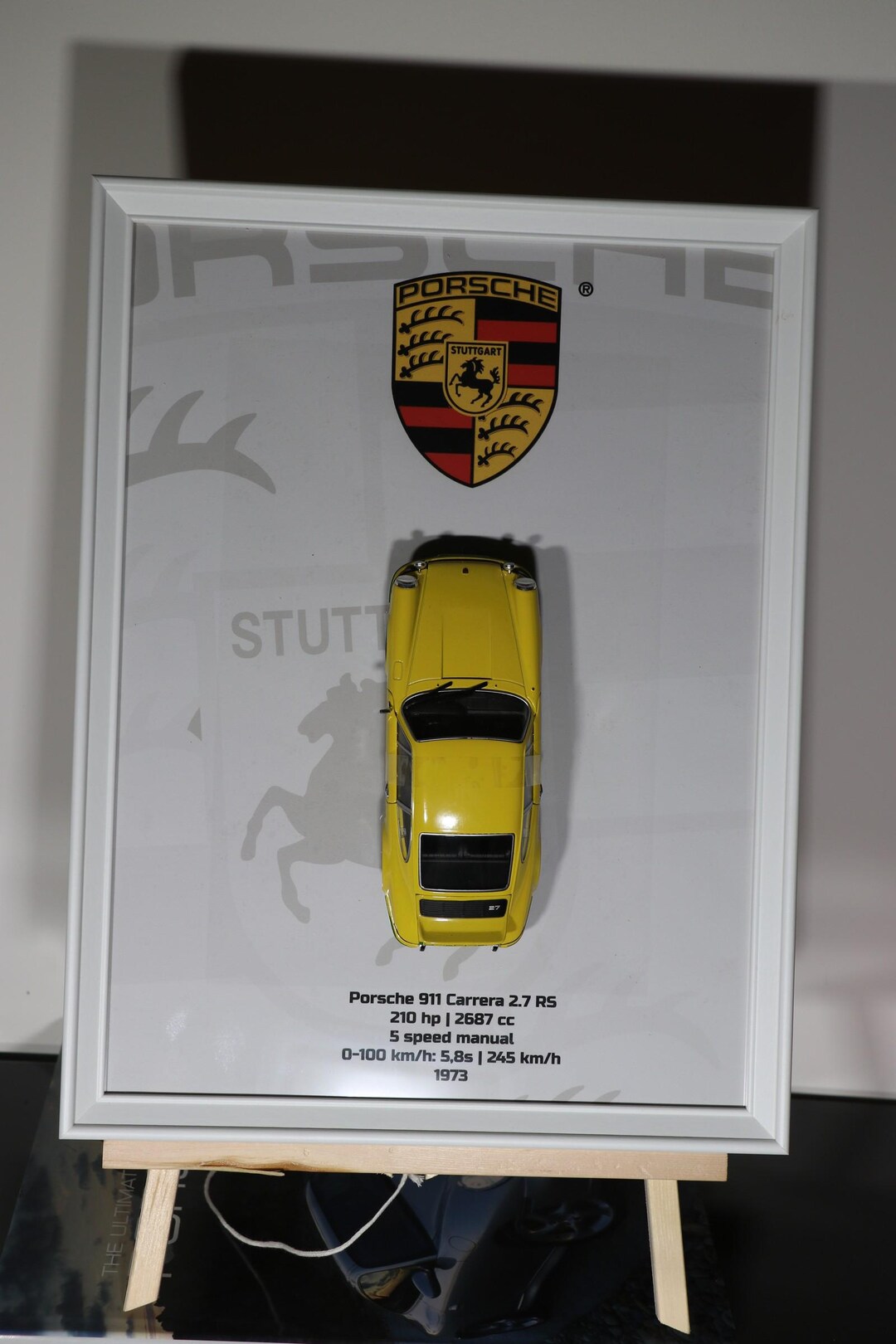 1:24 Diecast Model Frame 3D 3040 Cms Porsche 911 Carrera 2.7 RS - Etsy