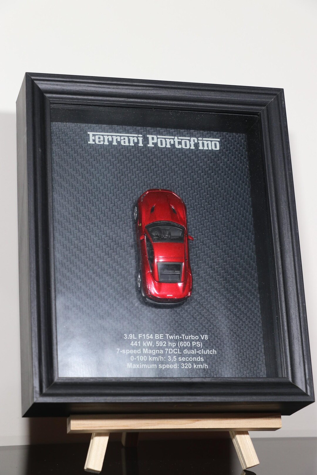1:43 Diecast Model Frame 3D 2025 Cms Ferrari Portofino - Etsy