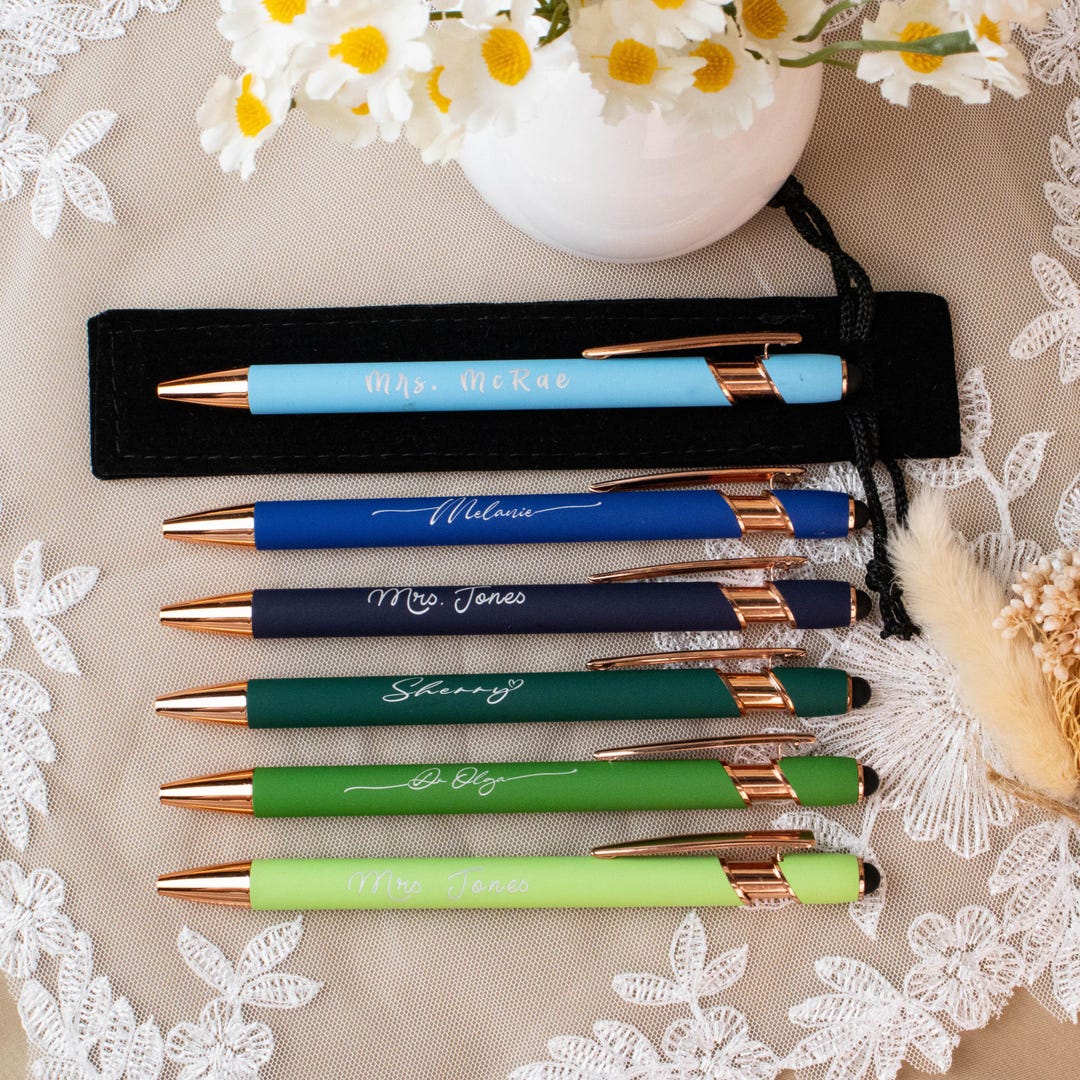 Personalized Ballpoint Pens Bulk Custom Text Order,custom Rose Gold ...