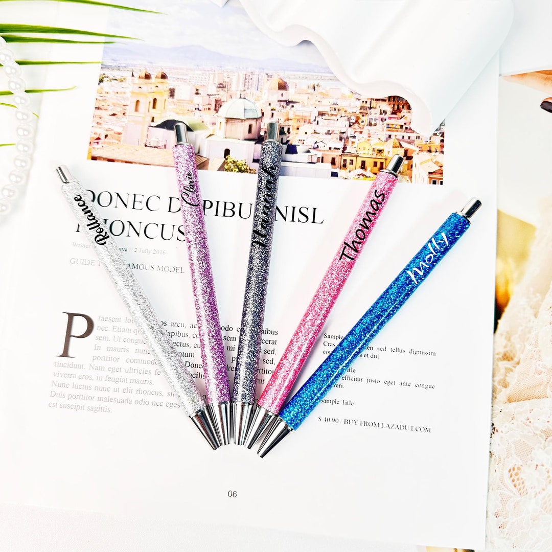Personalized Glitter Pens, Inkjoy Gel Pen, Customized Ballpoint Pens ...