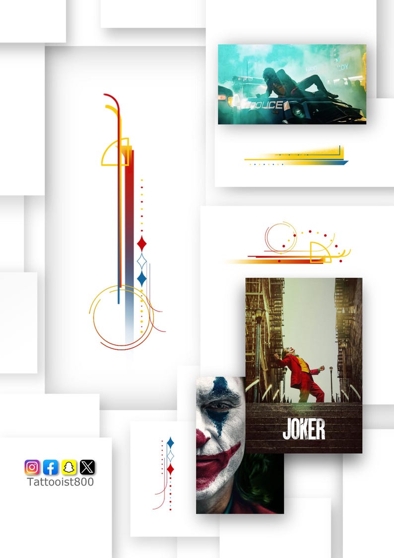 Joker Abstract PSD Art Set 4 Files – Chaotic Digital Download ...