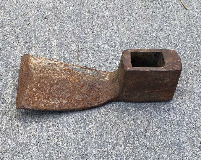 No. 1 - Antique Forged Iron Railroad Adze - Carpenter's Adze ...