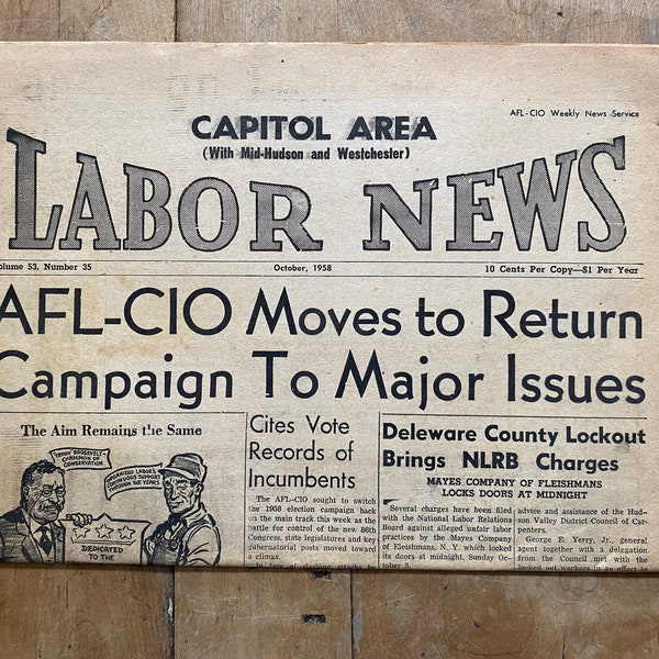 1958 Newspaper - Etsy