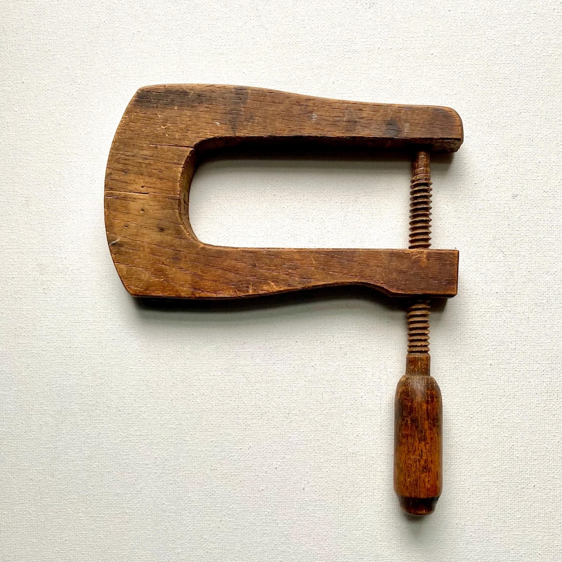 Antique Wood Screw Clamp - Etsy