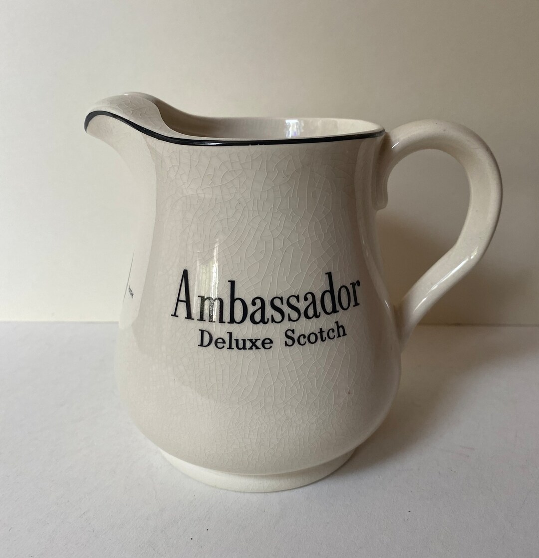 5 1/2” Tall - Ambassador Deluxe Scotch Water Pitcher by Wade - Regicor ...